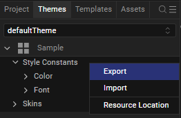 Configure Style Constants for Colors and Fonts