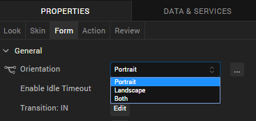 Configure a Screen for Both Portrait and Landscape